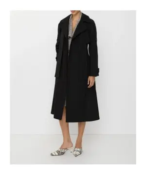 Burberry Kensington Medium Trench Coat - Black
