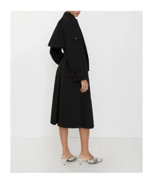Burberry Kensington Medium Trench Coat - Black