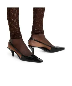 Gucci Pointed-toe Slingback Pumps - Black