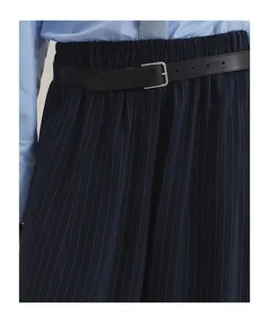THE FRANKIE SHOP Pinstriped Wide-leg Trousers