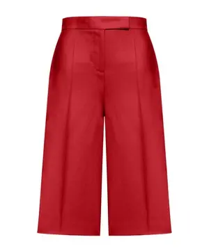 Max Mara High-rise Pleated Wide-leg Shorts