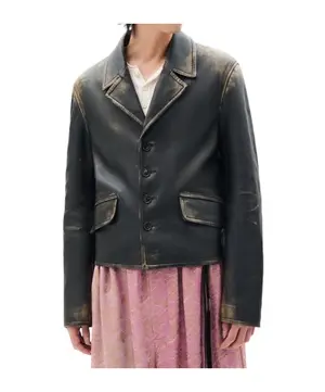 ANN DEMEULEMEESTER Malik Fitted Boxy Blouson