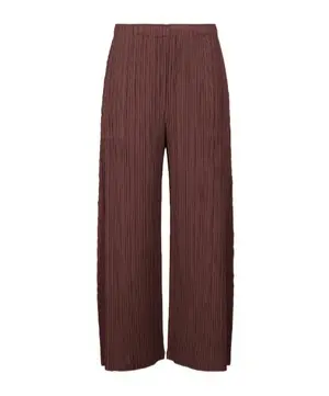 PLEATS PLEASE BY ISSEY MIYAKE Wide Leg Pleated Trousers