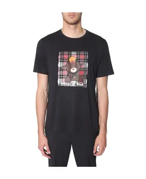 Neil Barrett Funke'd Bear Printed Short Sleeved T-shirt
