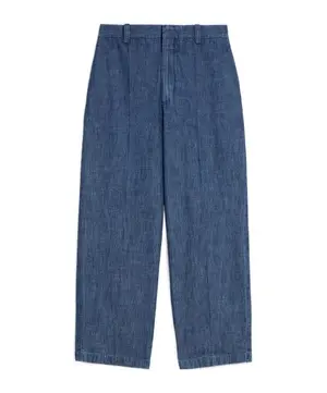 JIL SANDER Chambray Tapered Trousers - Indigo