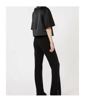 Max Mara Buttoned Cape With Bow Detail