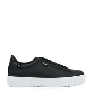 EA7 Logo Lacing Casual Sneakers - Black