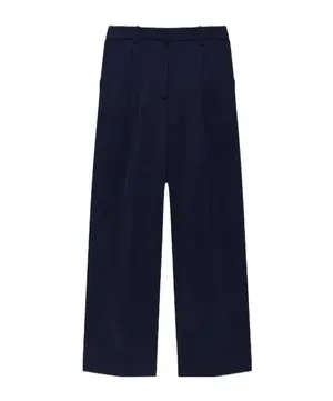 ANINE BING Straight Leg Trousers - Black