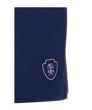 Brunello Cucinelli Logo Printed Interlock Shorts - Blue