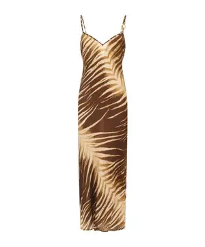Just Cavalli Tropical Print Maxi Dress