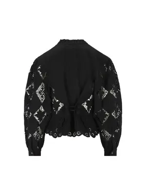 Isabel Marant Étoile Nina Broderie Anglaise Blouse