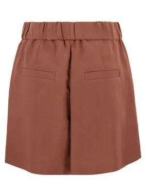Brunello Cucinelli Fluid Twill Baggy Shorts - Brown