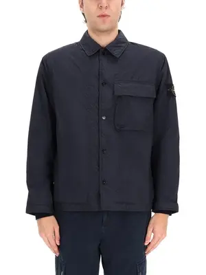 Stone Island Long Sleeve Buttoned Shirt With Pocket Detail