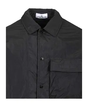 Stone Island Long Sleeve Buttoned Shirt With Pocket Detail