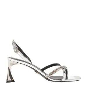 Stella McCartney Elsa Metallic Heeled Sandals