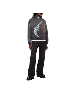 REPRESENT Long-sleeved Hooded Sweatshirt With Graphic Detail