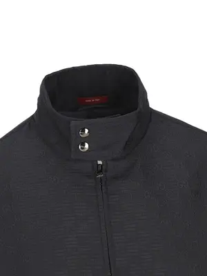 Gucci Gg Ripstop Zip Jacket - Dark Blue