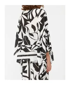 Max Mara Printed Asymmetric Top