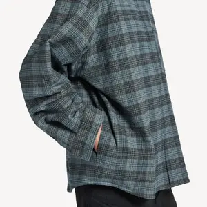 Balenciaga Checked Zip-up Shirt Jacket With Logo Detail