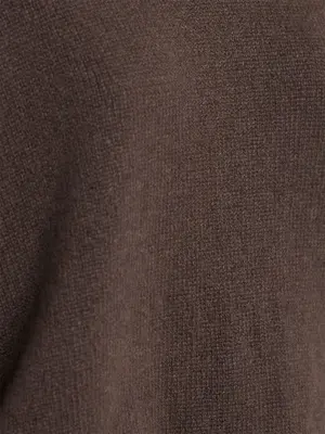 Khaite Margaux Cashmere Crewneck Sweater With Ribbed Trim - Black