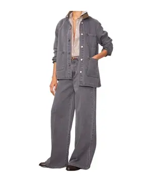 Officine Générale Wide-leg High-waisted Jeans