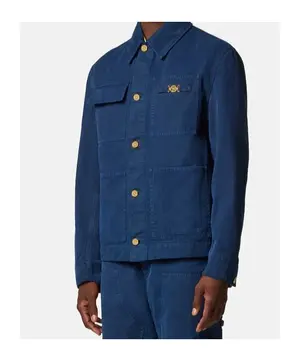 Versace Overdyed Carpenter Denim Jacket