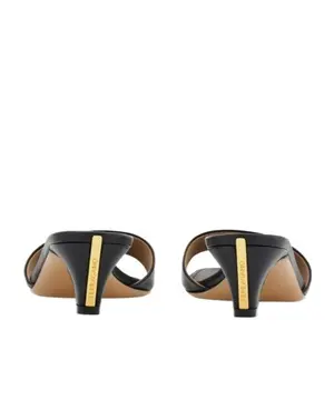 FERRAGAMO Low Heeled Mule - Black