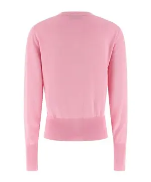 VIVIENNE WESTWOOD Logo Embroidered Knitted Cardigan - Pink