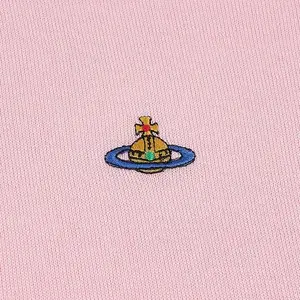 VIVIENNE WESTWOOD Logo Embroidered Knitted Cardigan - Pink