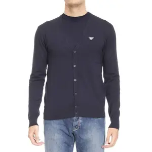 Emporio Armani V-neck Knitted Cardigan - Black