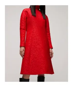 Gucci Floral Wool Brocade Dress