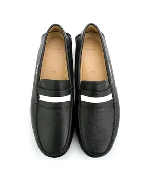 Bally Logo Detail Driving Loafers - Black