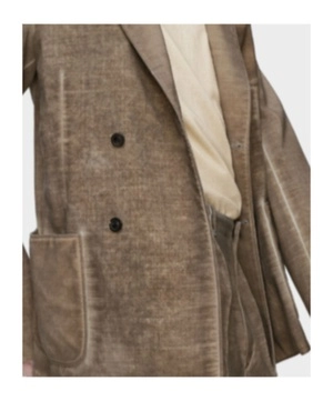 MAISON MARGIELA Double-breasted Vintage Effect Blazer - Camel