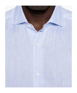 Brunello Cucinelli Linen Shirt - Blue