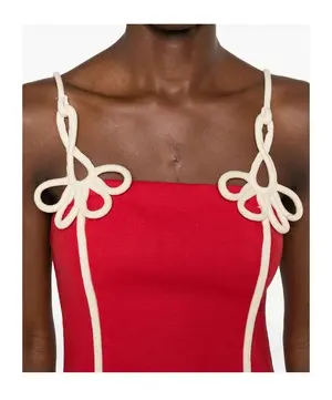 Farm Rio Strappy Square Neck Dress