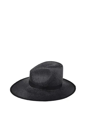 Max Mara Cellula Straw Hat - Black