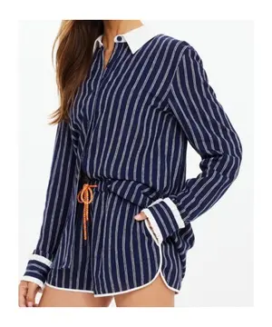 The Upside Belize Striped Shirt - Blue