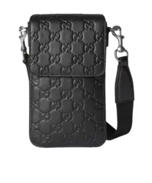 Gucci Gg Emblem Case For Iphone - Black