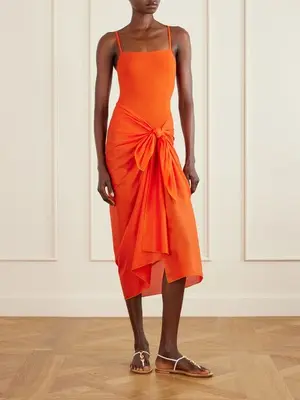 ERES Cabine Sarong With Contrast Piping