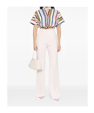 Max Mara High Waisted Tailored Trousers - Pink