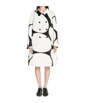 Dries Van Noten Graphic Pattern Double-breasted Coat