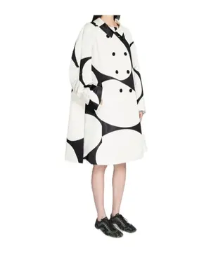 Dries Van Noten Graphic Pattern Double-breasted Coat