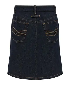 JEAN PAUL GAULTIER Denim Cutout Mini Skirt - Blue
