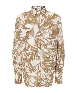 Brunello Cucinelli Long-sleeved Shirt With Pockets - White