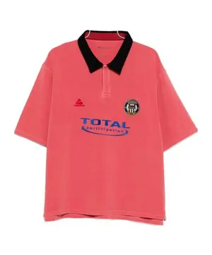 Martine Rose Logo Embroidered Polo Shirt - Multicolor