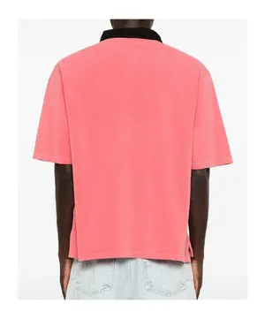 Martine Rose Logo Embroidered Polo Shirt - Multicolor