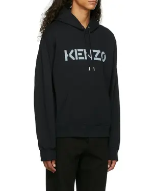 Kenzo Logo Print Hooded Sweatshirt