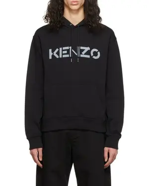 Kenzo Logo Print Hooded Sweatshirt
