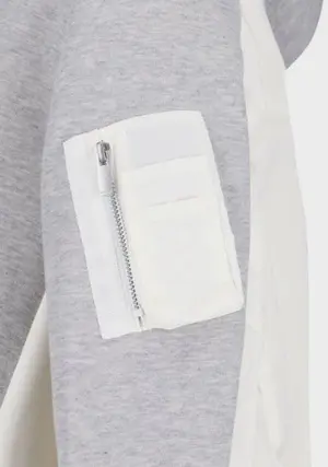 Sacai Contrast Panel Zip Hoodie