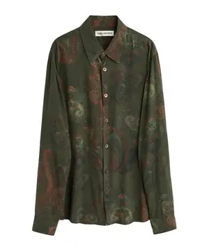 Our Legacy Beyond Forgotten Paisley Print Shirt - Black